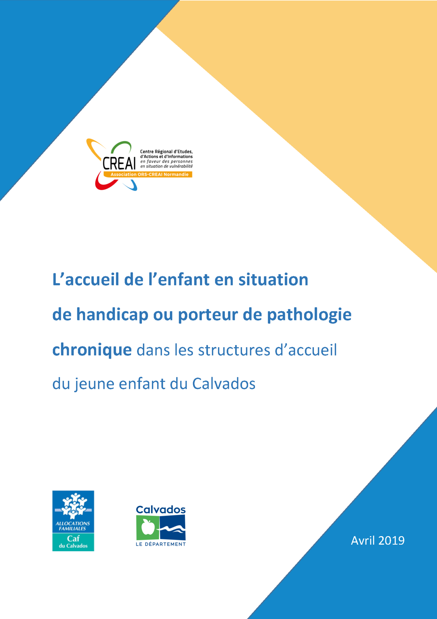 L’accueil de l’enfant en situation de handicap ou porteur de pathologie chronique, dans les ...