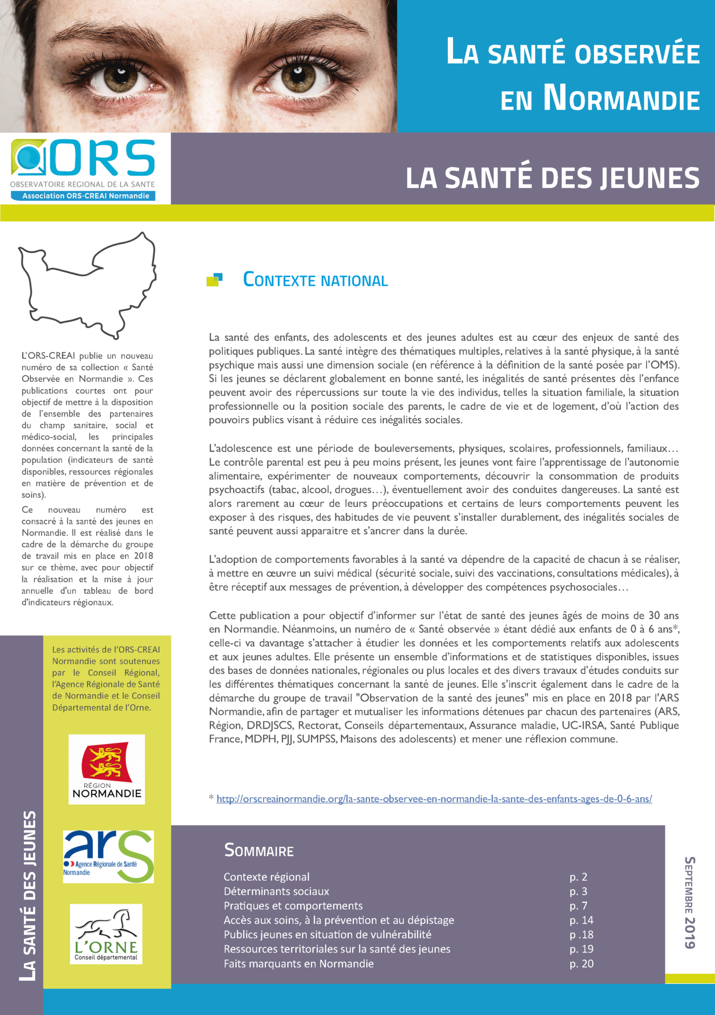 La santé observée en Normandie - La santé des jeunes • Association ORS ...